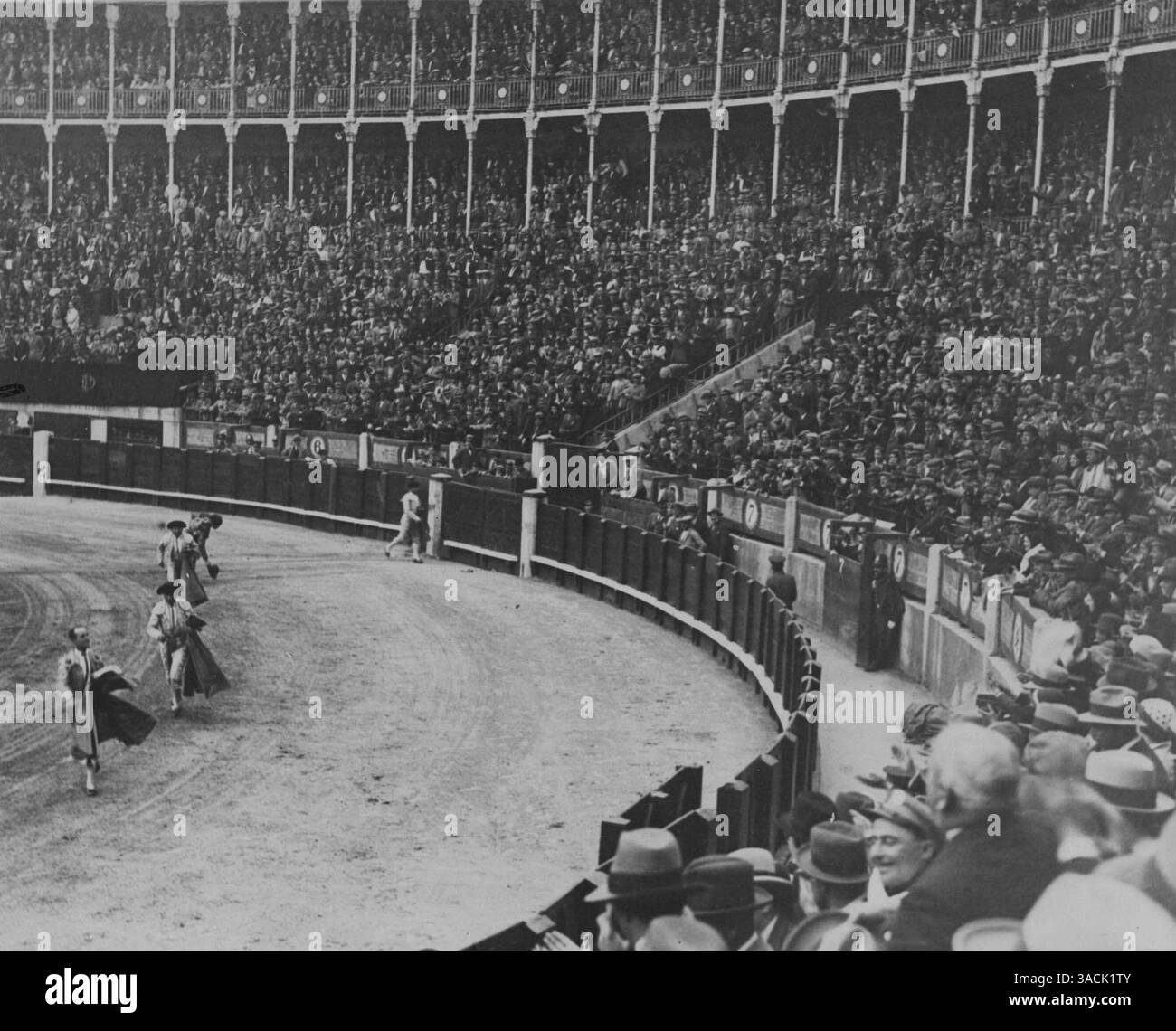 Forgotten in the Bull Ring. ***** pictured taken in Madrid on the eve ...