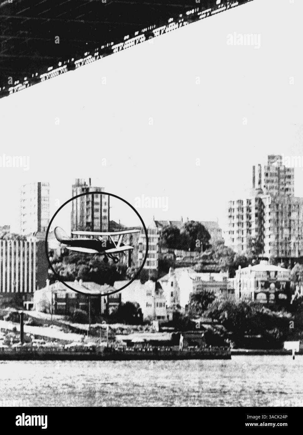 John Cameron. Plane under Sydney Harbour bridge. November 20, 1954 ...
