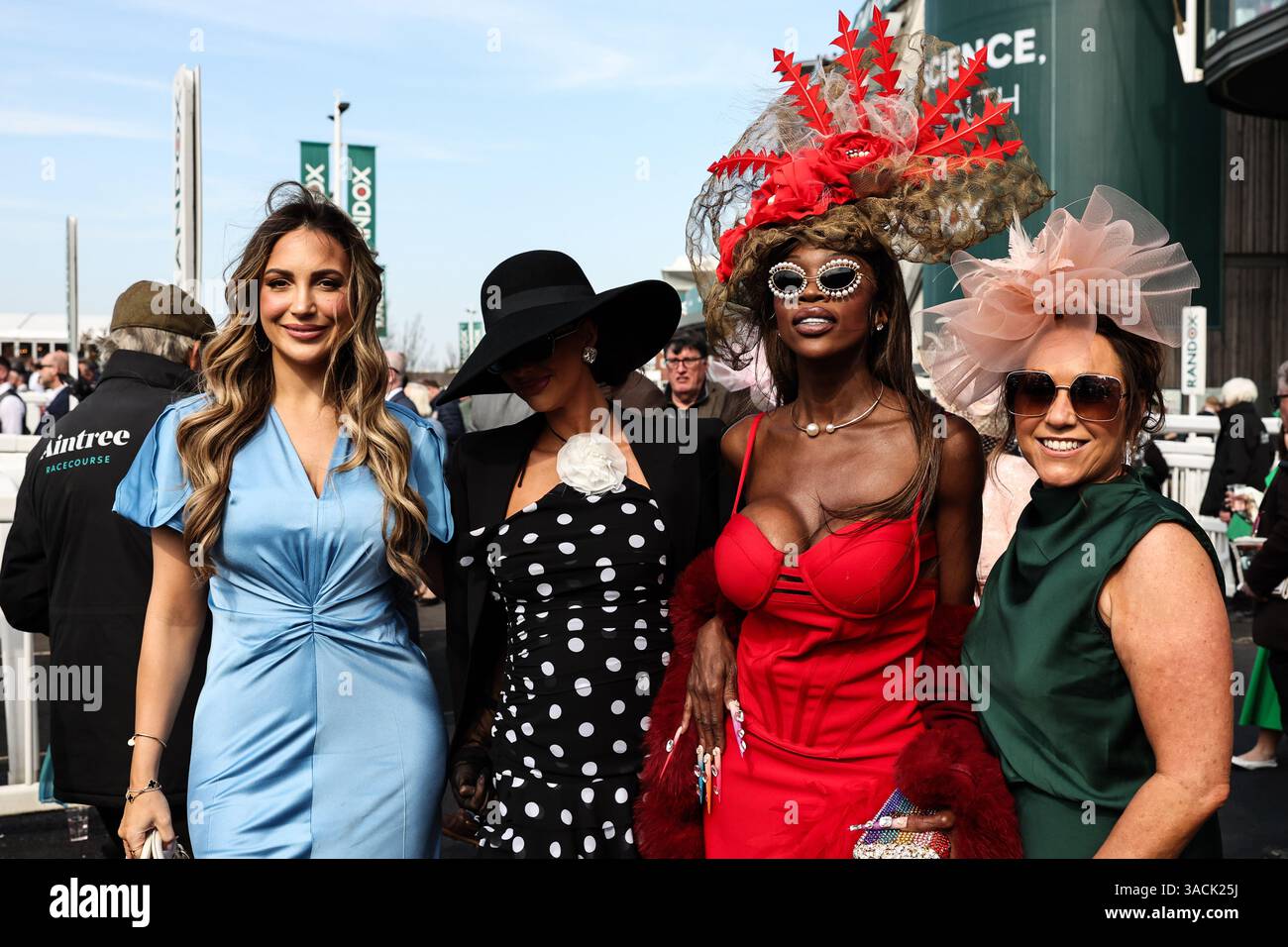 Racegoers during the Randox Grand National 2025 Day 2 Ladies Day at ...