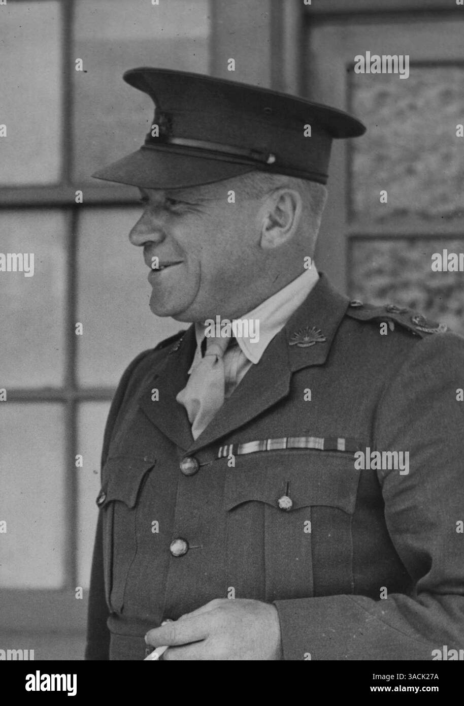Lieutenant-Colonel A.F.Burrows, M.Y.,E.D., Commander 2/13 Battalion ...