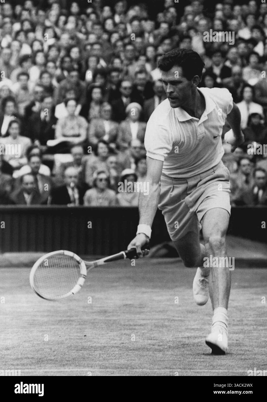 In the men's signals semi-final at Wimbledon yesterday Budge Patty (U.S ...