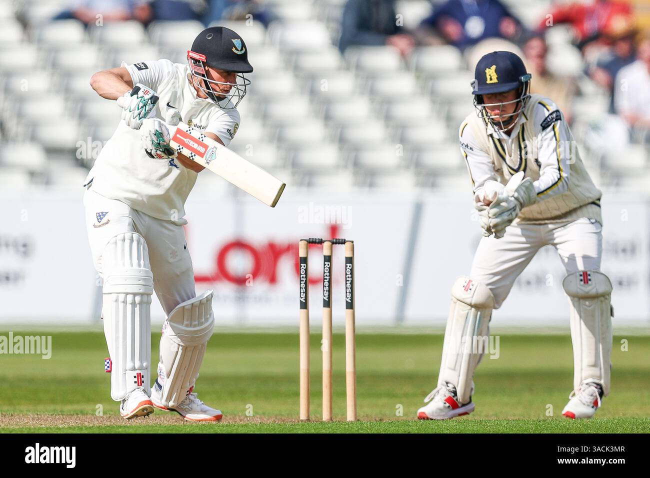 #9, John Simpson of Sussex in action with the bat during the Rothesay ...