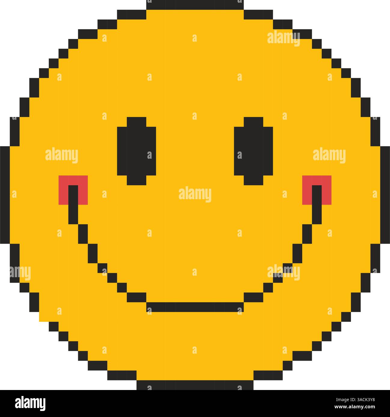 8 bit smile icon. Pixel art object. Retro 80s,90s video game graphics ...
