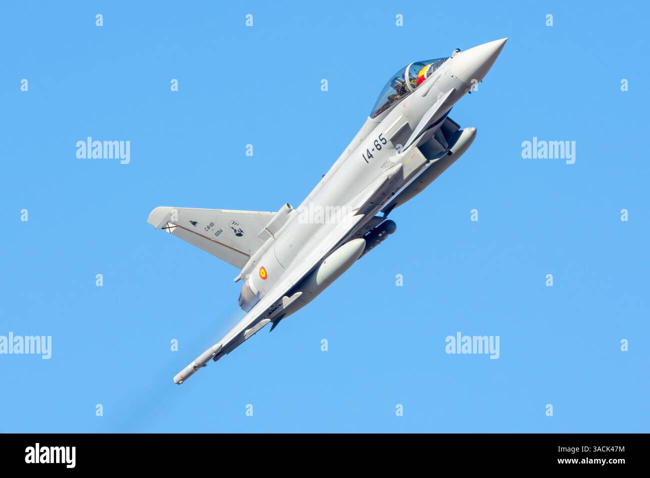 Eurofighter Typhoon of the 14th Wing of the Spanish Air Force Stock ...
