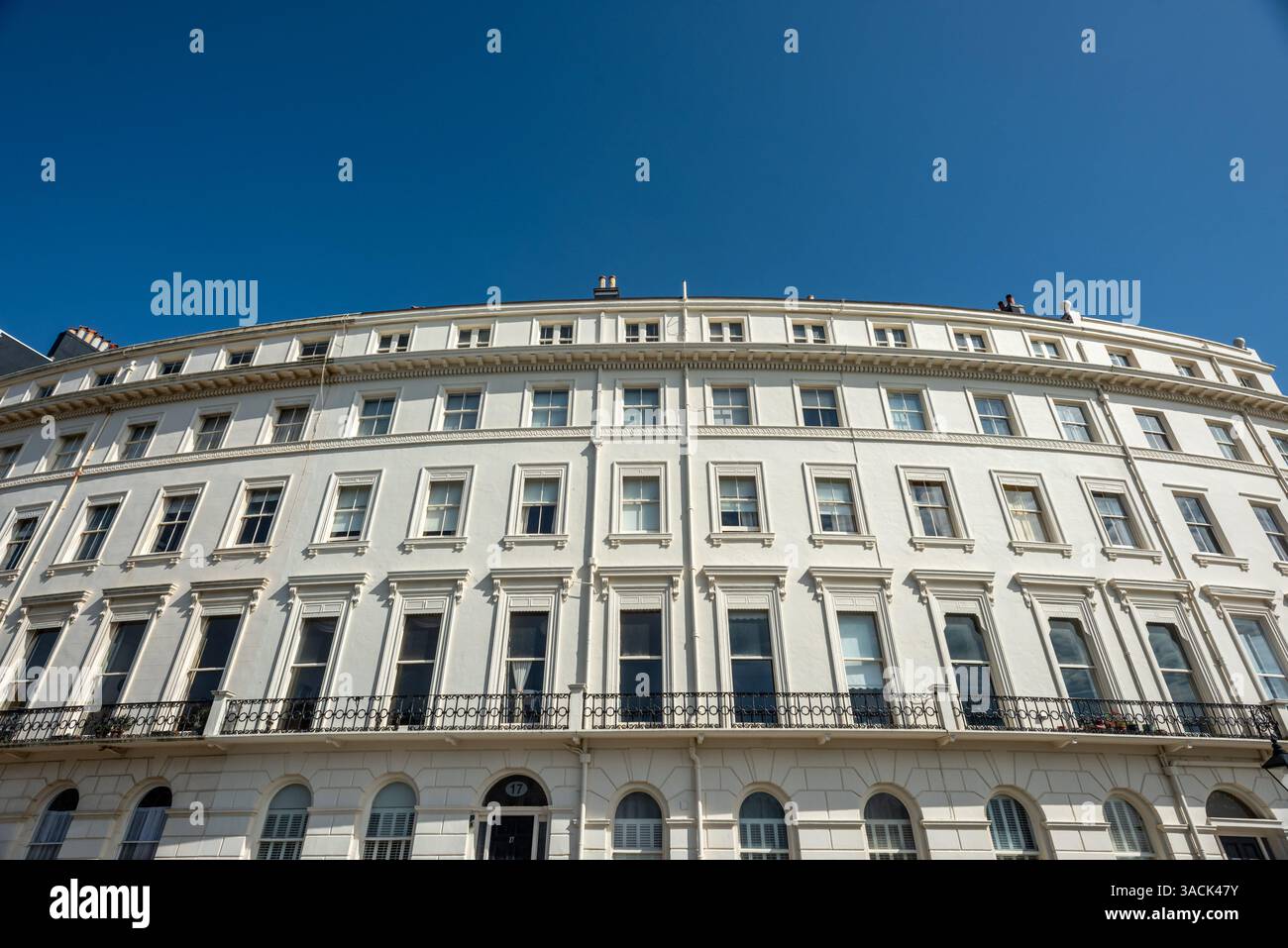 Brighton, April 4th 2025: Regency architecture in Palmeira Square in ...