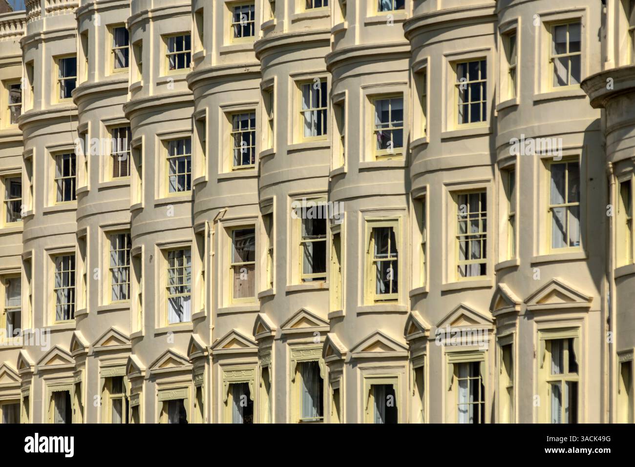 Brighton, April 4th 2025: Regency architecture in Brunswick Square in ...
