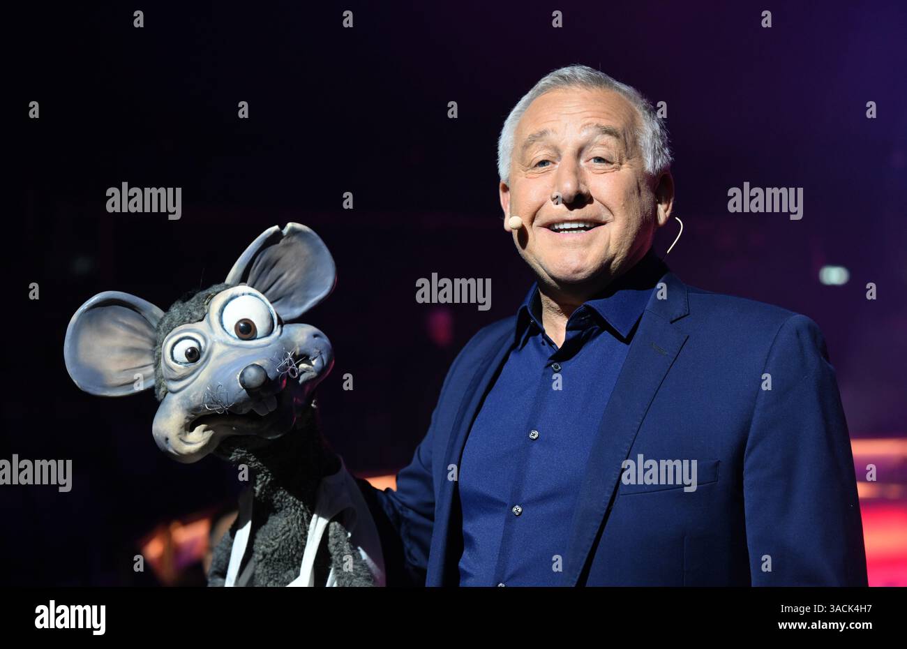 Munich, Germany. 04th Apr, 2025. Ventriloquist Willer Nicolodi stands ...