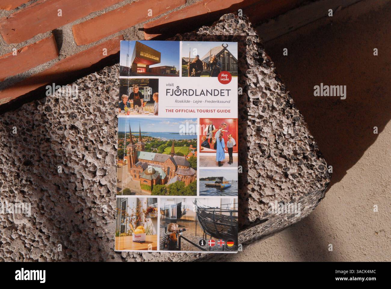 Copenhagen/ Denmark/04 APRIL 2025/.the offcial tourist guide visit fjordlandet roskilde lejre ...