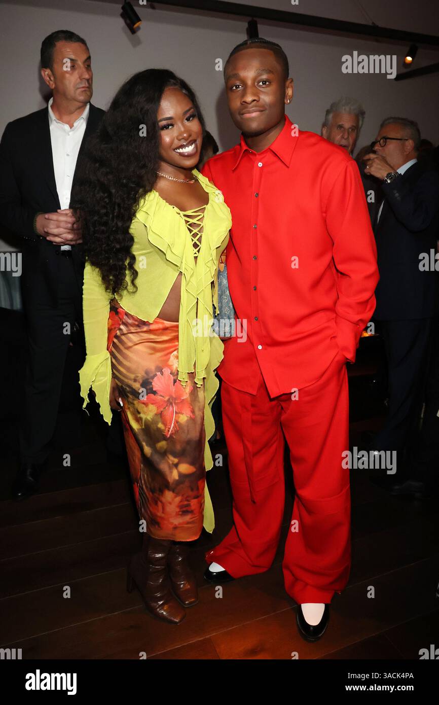 New York, NY, USA. 3rd Apr, 2025. Miles Caton and Cleotrapa at the ...