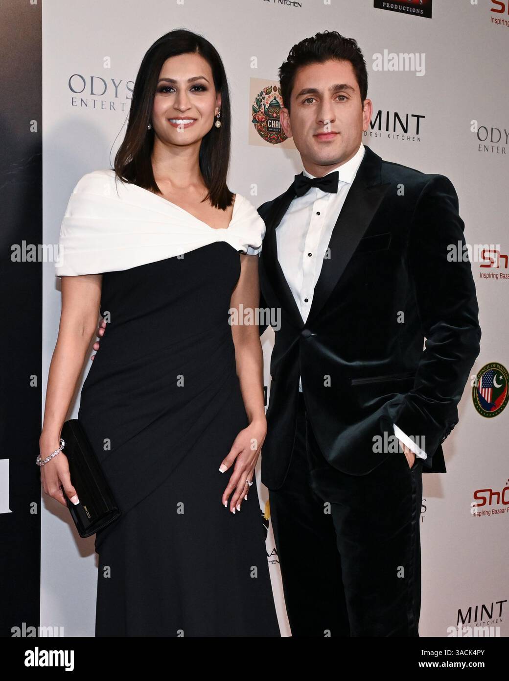 Hollywood, California, USA. 03rd Apr, 2025. Saba Khan and Shaz Khan ...