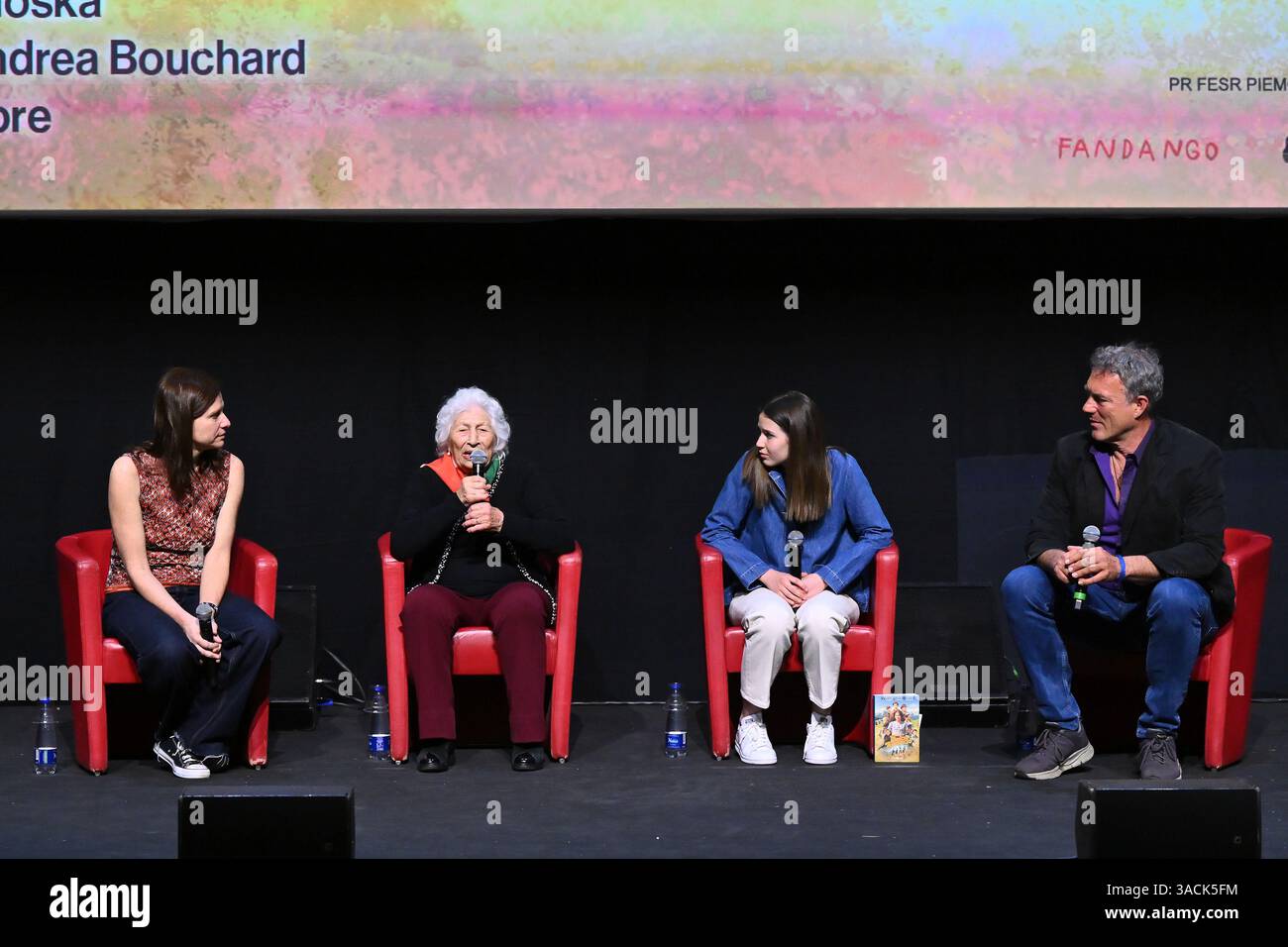 Rome, Italy. 04th Apr, 2025. Susanna Nicchiarelli, Luciana Romoli, Anna ...