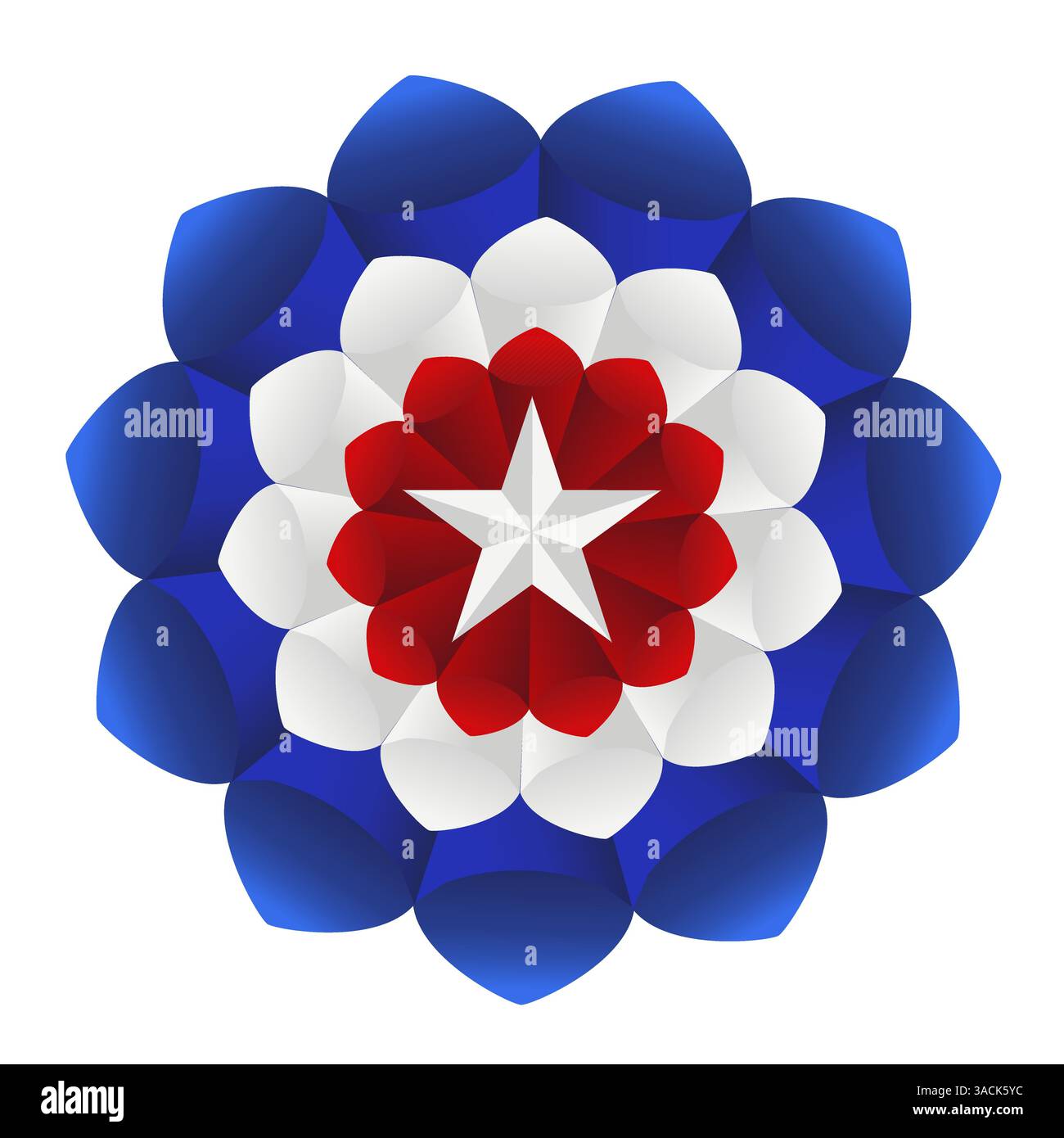 Star pattern petals Cut Out Stock Images & Pictures - Alamy