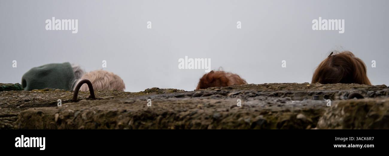 Four heads of an old women Stock Photo - Alamy