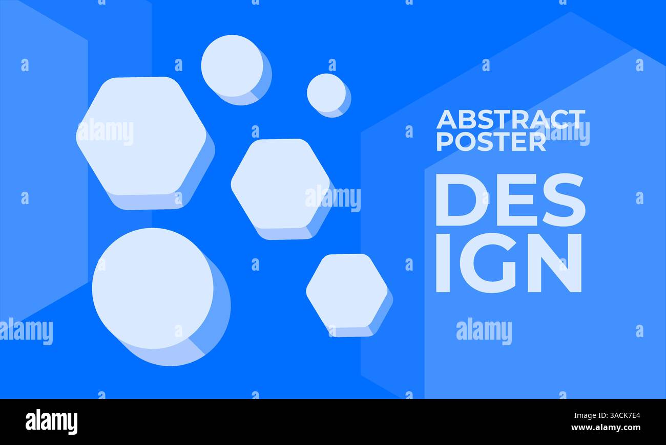 Unique Abstract Poster Design with Bold Visual Elements Vibrant Colors ...