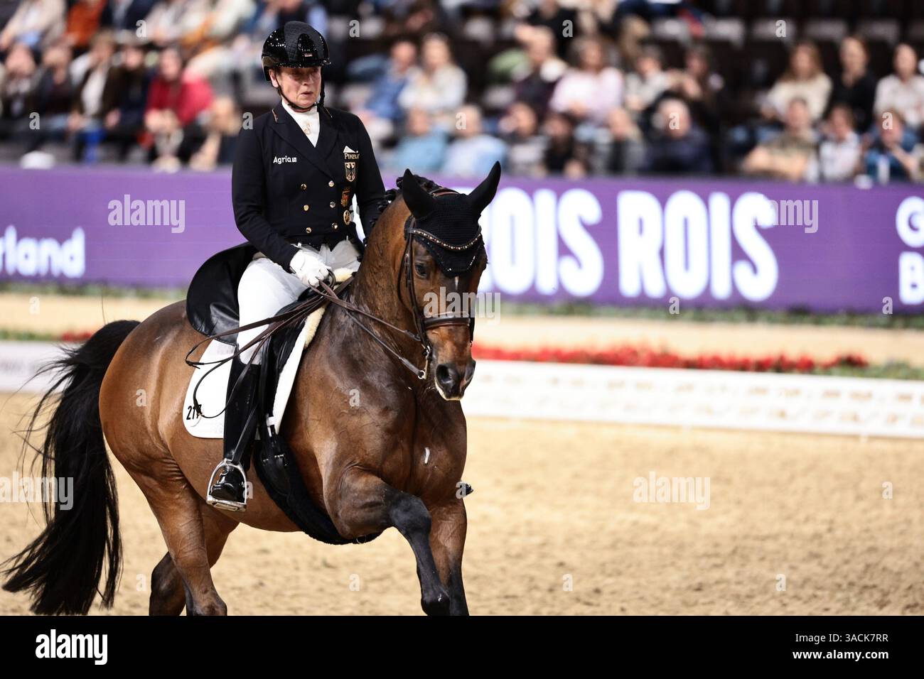Isabell Werth of Germany with DSP Quantaz during the Grand Hotel Les ...