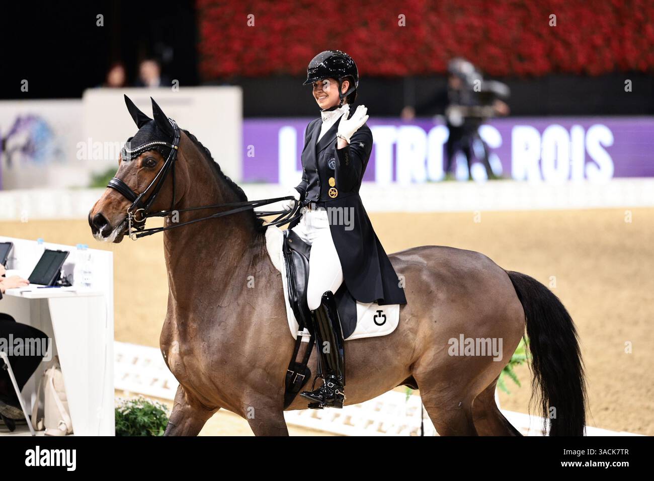 Jessica Neuhauser of Switzerland with Rockson during the Grand Hotel ...