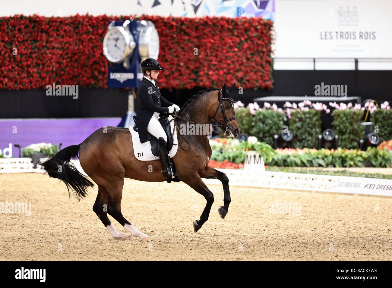 Isabell Werth of Germany with DSP Quantaz during the Grand Hotel Les ...