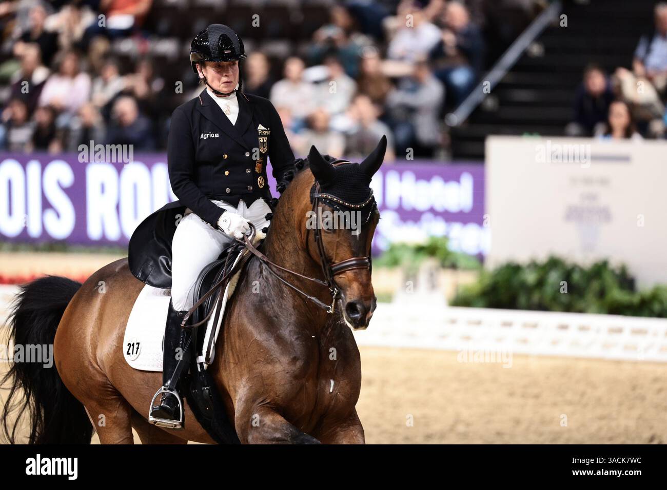 Isabell Werth of Germany with DSP Quantaz during the Grand Hotel Les ...