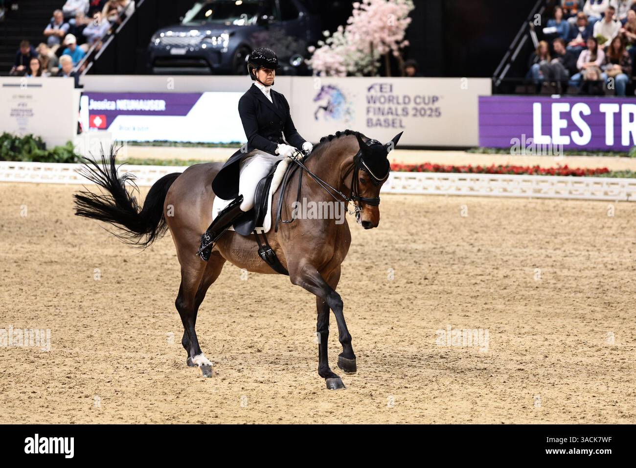 Jessica Neuhauser of Switzerland with Rockson during the Grand Hotel ...
