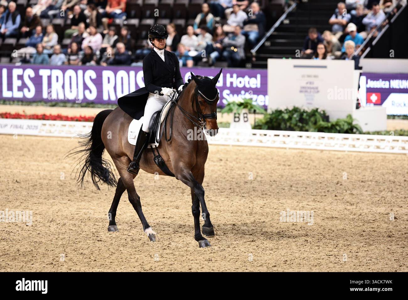 Jessica Neuhauser of Switzerland with Rockson during the Grand Hotel ...