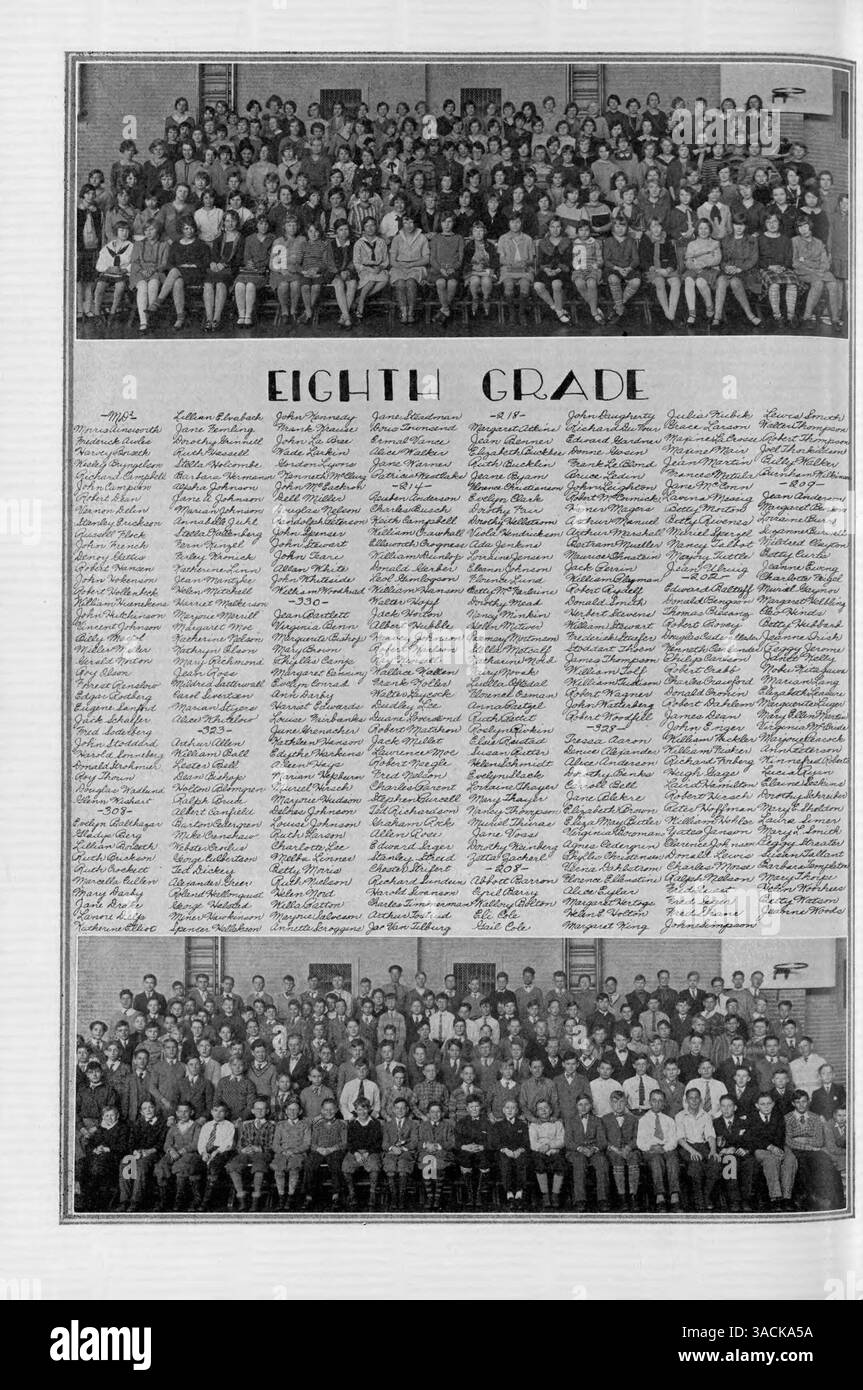 Yearbook offers a comprehensive view of the 1928 1929 school year hi-res stock photography and ...