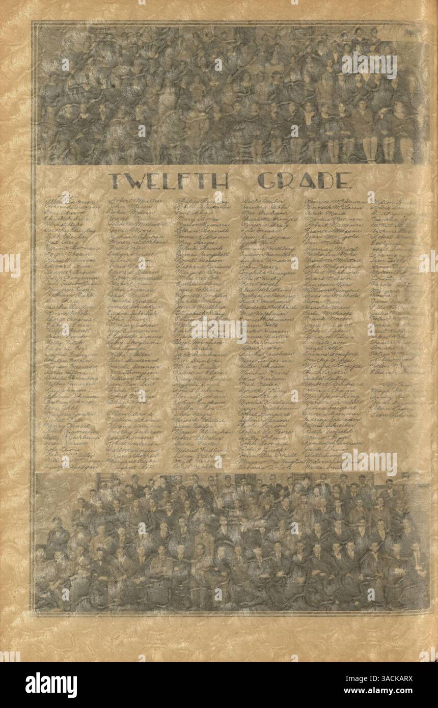 The 1929 'Wahian' yearbook from Washburn High School showcases the ...