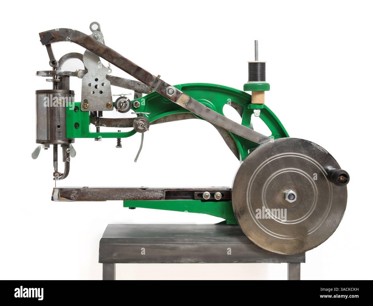 Sewing machine for shoemaker, leather worker and artisans. Isolated ...