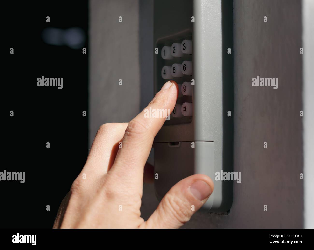 Person using garage door hi-res stock photography and images - Alamy