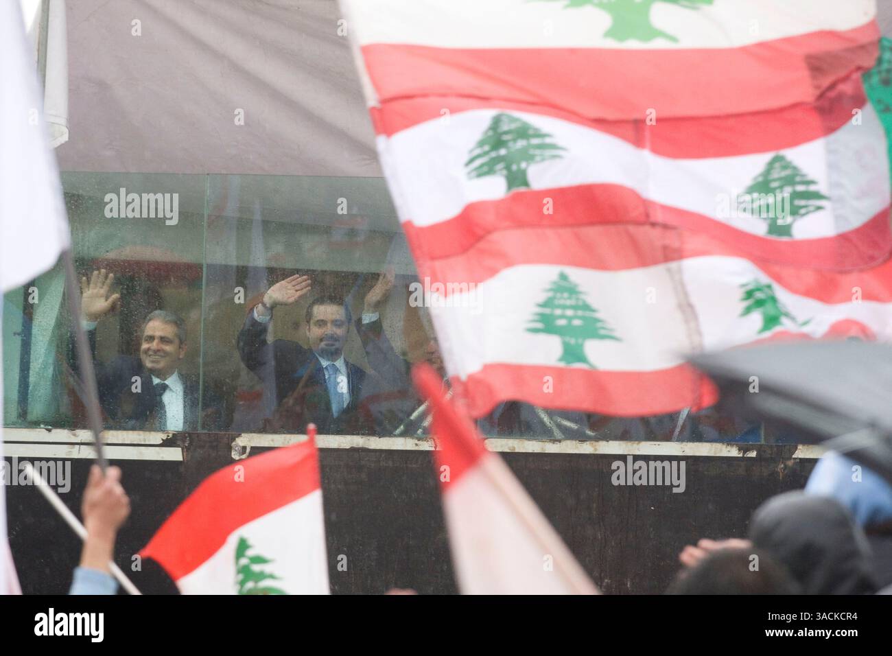 Feb 15, 2008 - Beirut, Lebanon - SAAD HARIRI speaks as Lebanese ...
