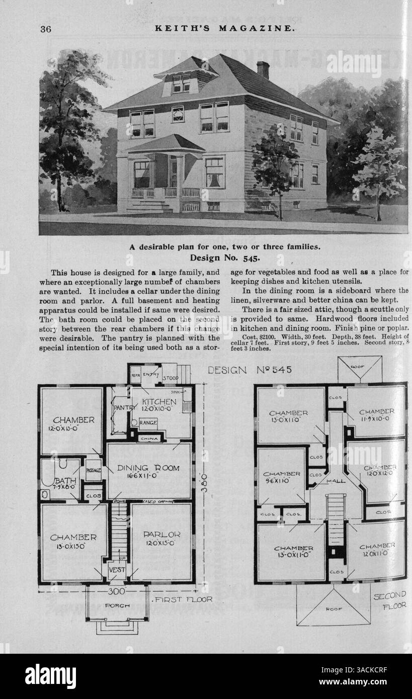 Feature house designs with detailed descriptions hi-res stock ...