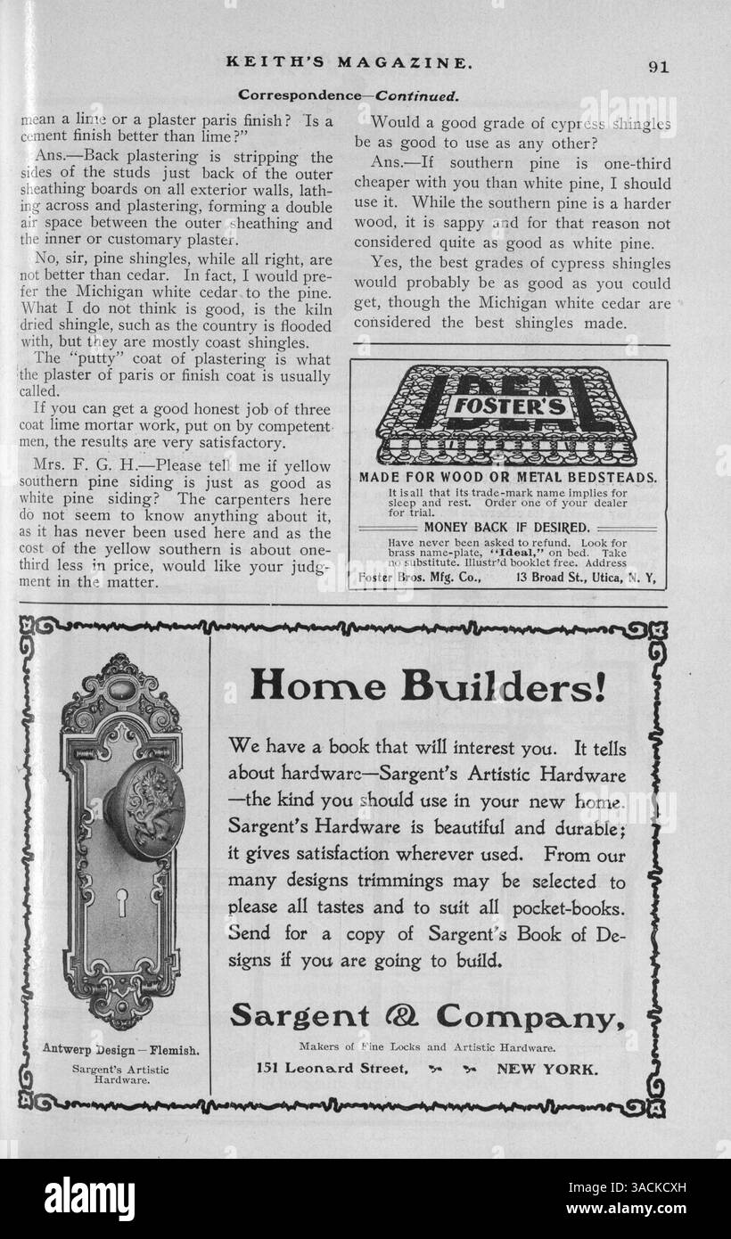 Floor plans the magazine offers construction details hi-res stock ...