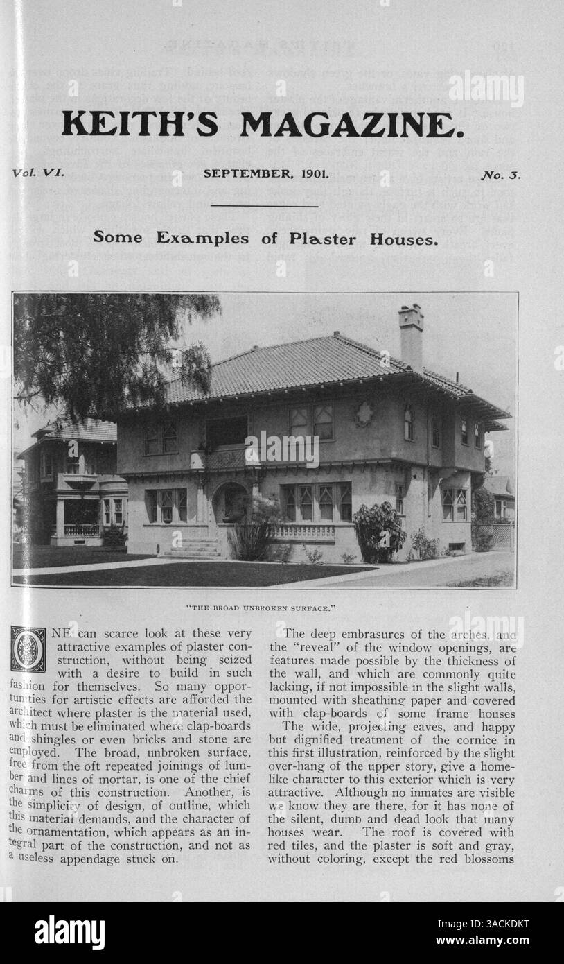 Keith's Magazine, published in 1901 by architect Walter J. Keith ...