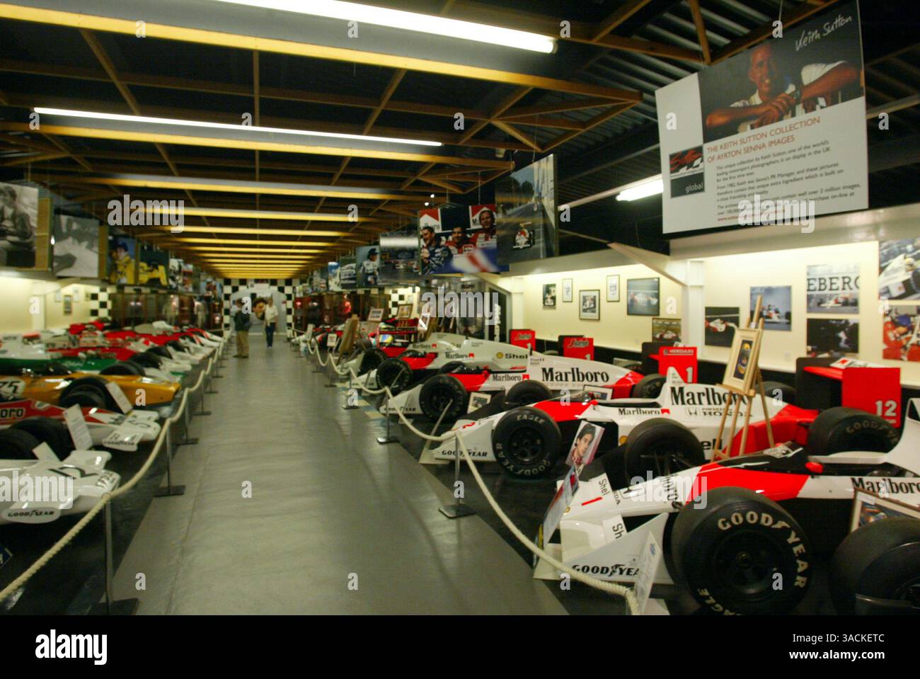 The Keith Sutton prints of Ayrton Senna (BRA) that are on display in ...