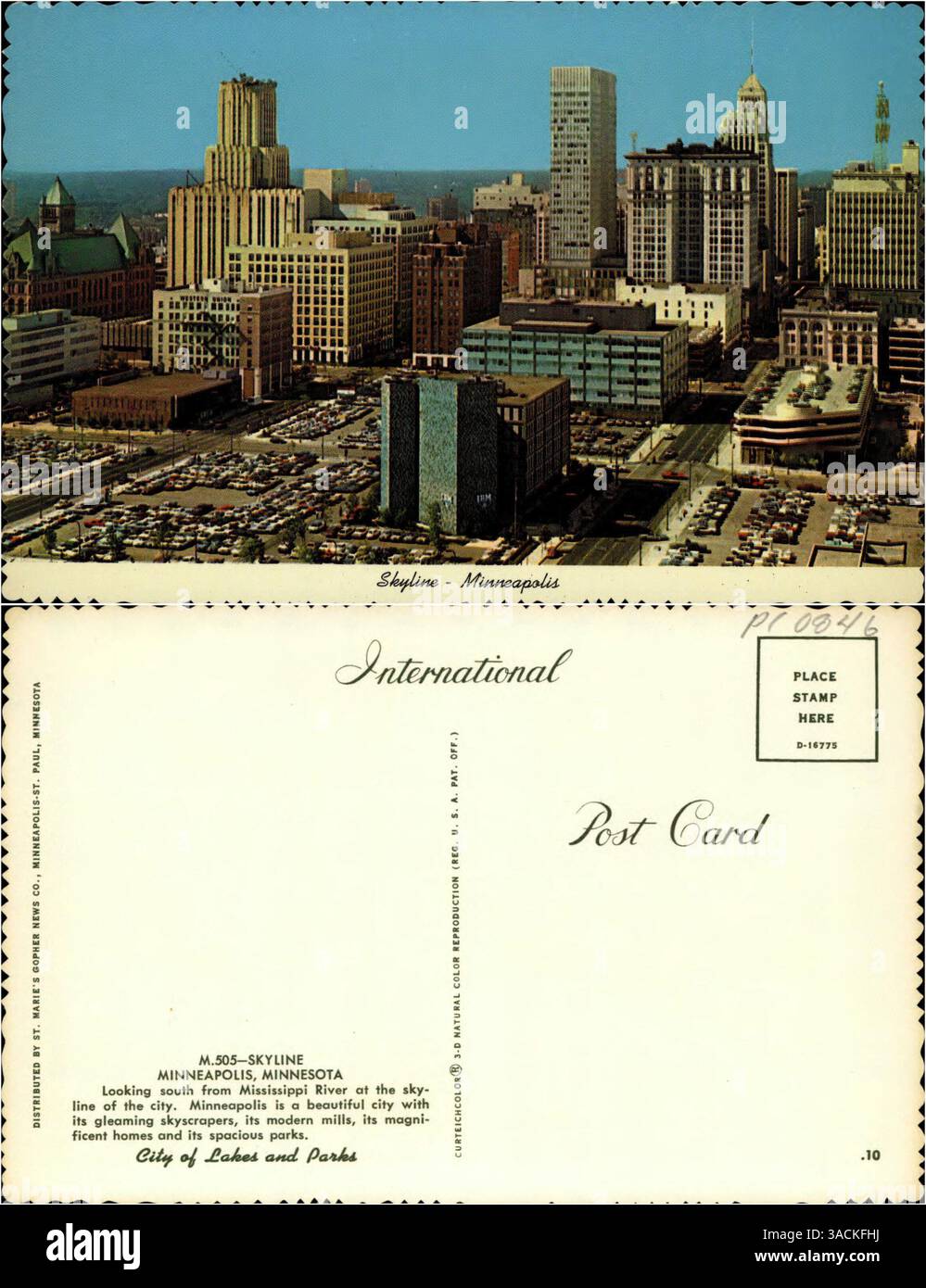 The 1963 IBM building dominates the skyline of Minneapolis, with ...