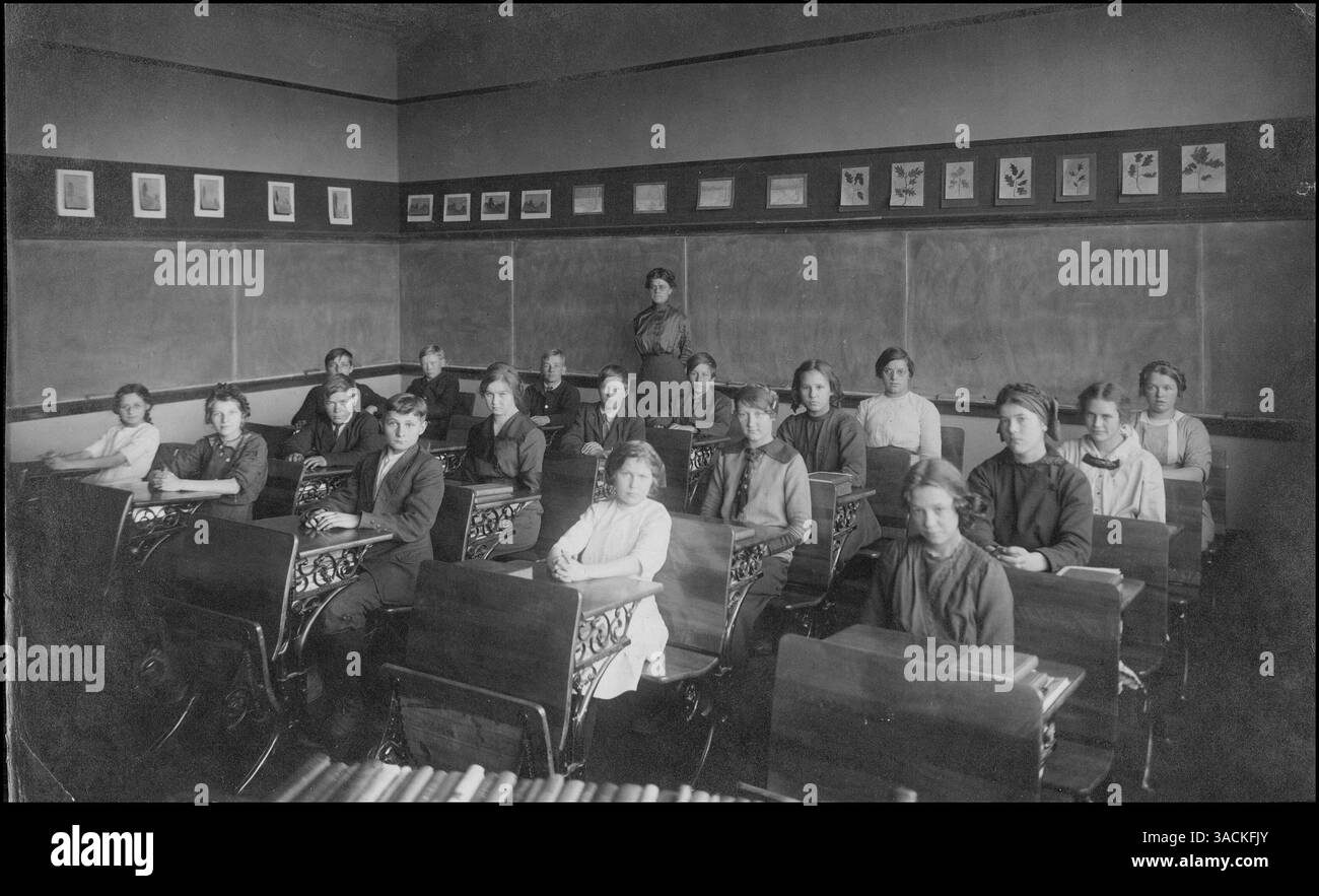 This photograph from Bryant Elementary School shows a classroom scene ...