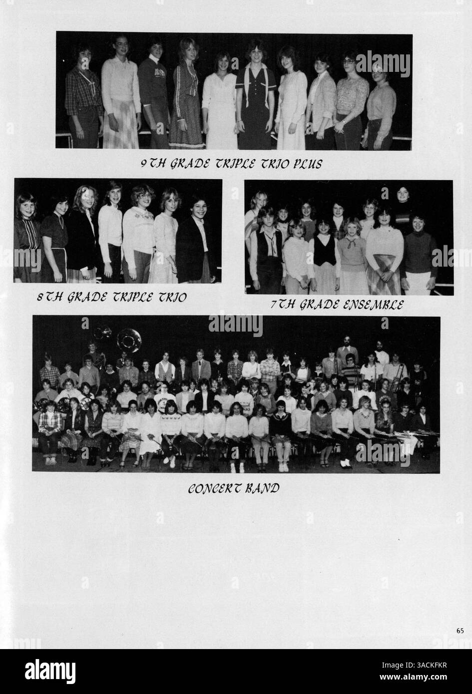 This 1982 North View Junior High Yearbook features student and teacher ...