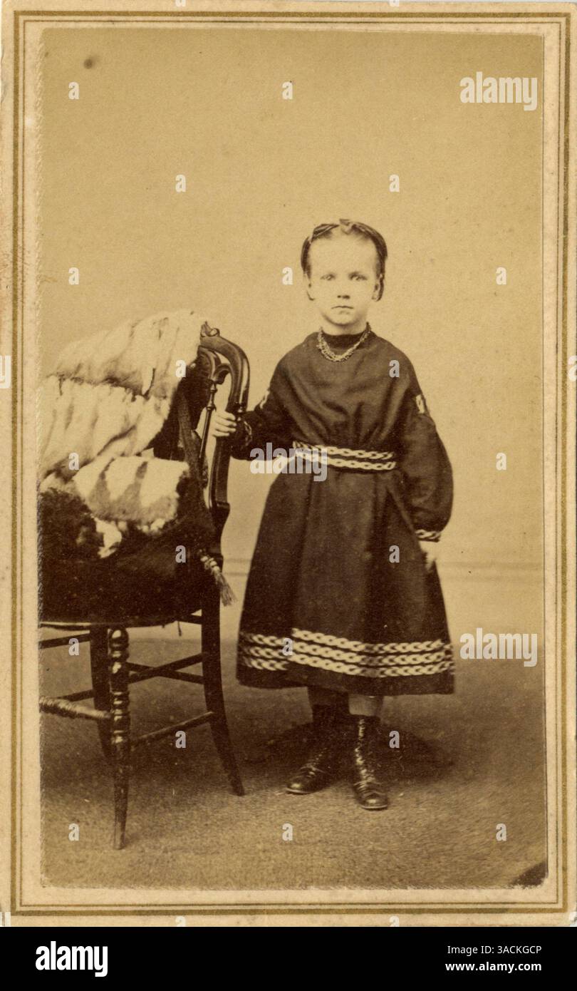 This photograph features an unknown member of the Winchell family, from ...