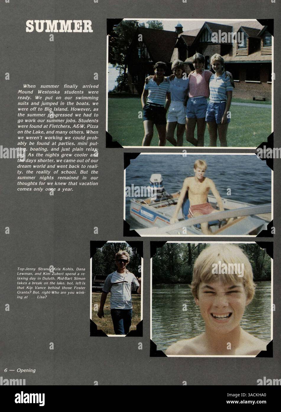 This 1985 yearbook from mound westonka high school highlights th hi-res ...