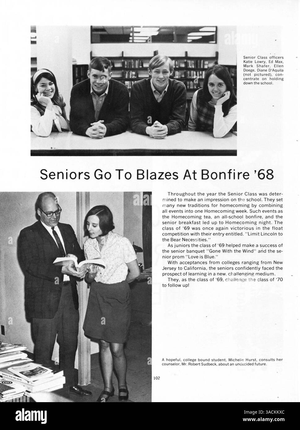 The 1969 'Voyageur' yearbook from Minnetonka High School captures the ...