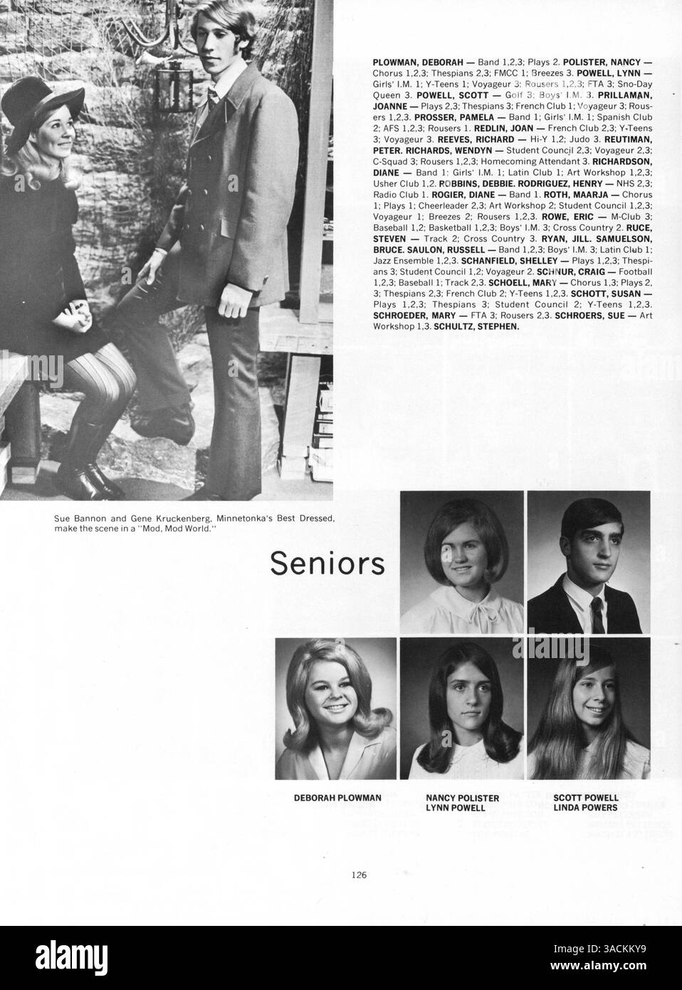 Yearbook of 1969 documents the school year at minnetonka high hi-res ...