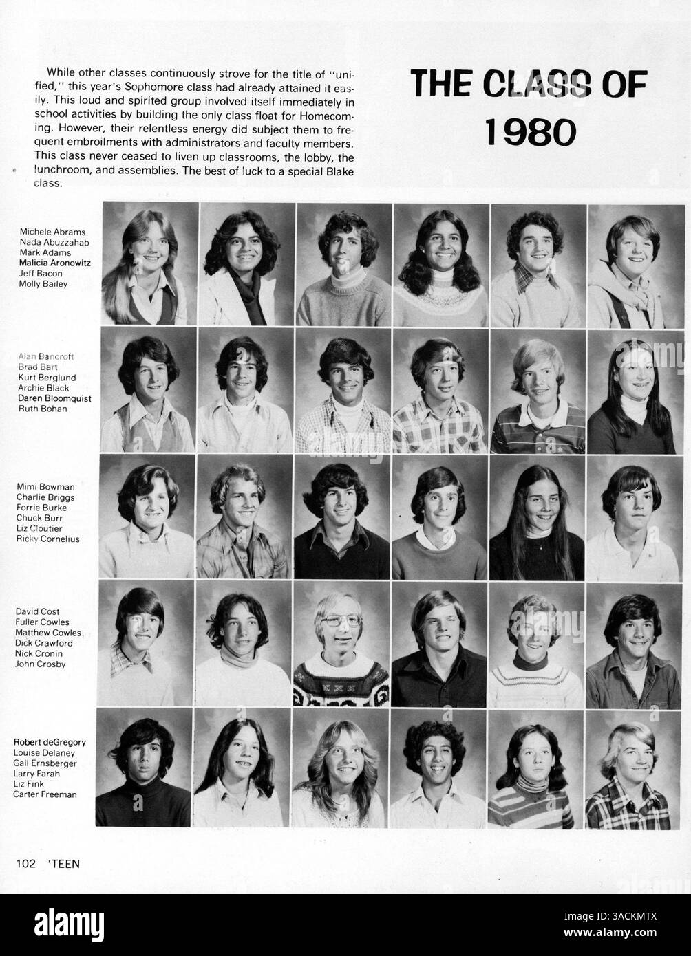 The 1978 Blake Yearbook, 'Reflections,' documents key events, athletics ...