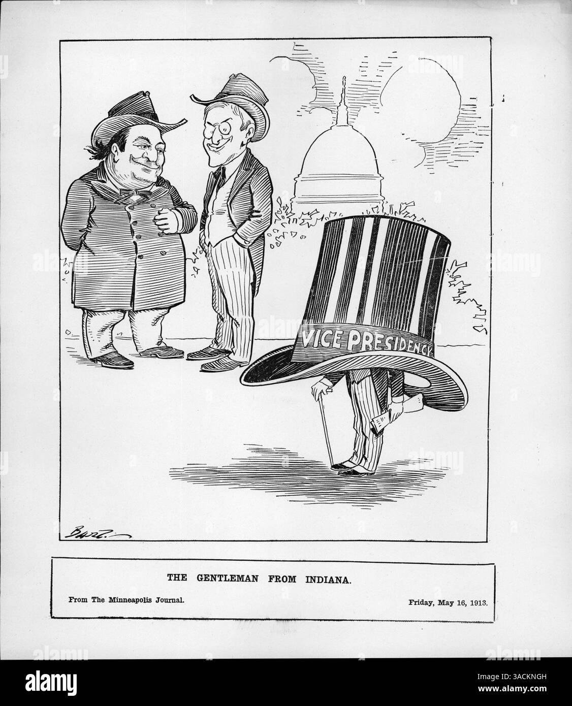 A political cartoon showing President Wilson and William Jennings Bryan ...