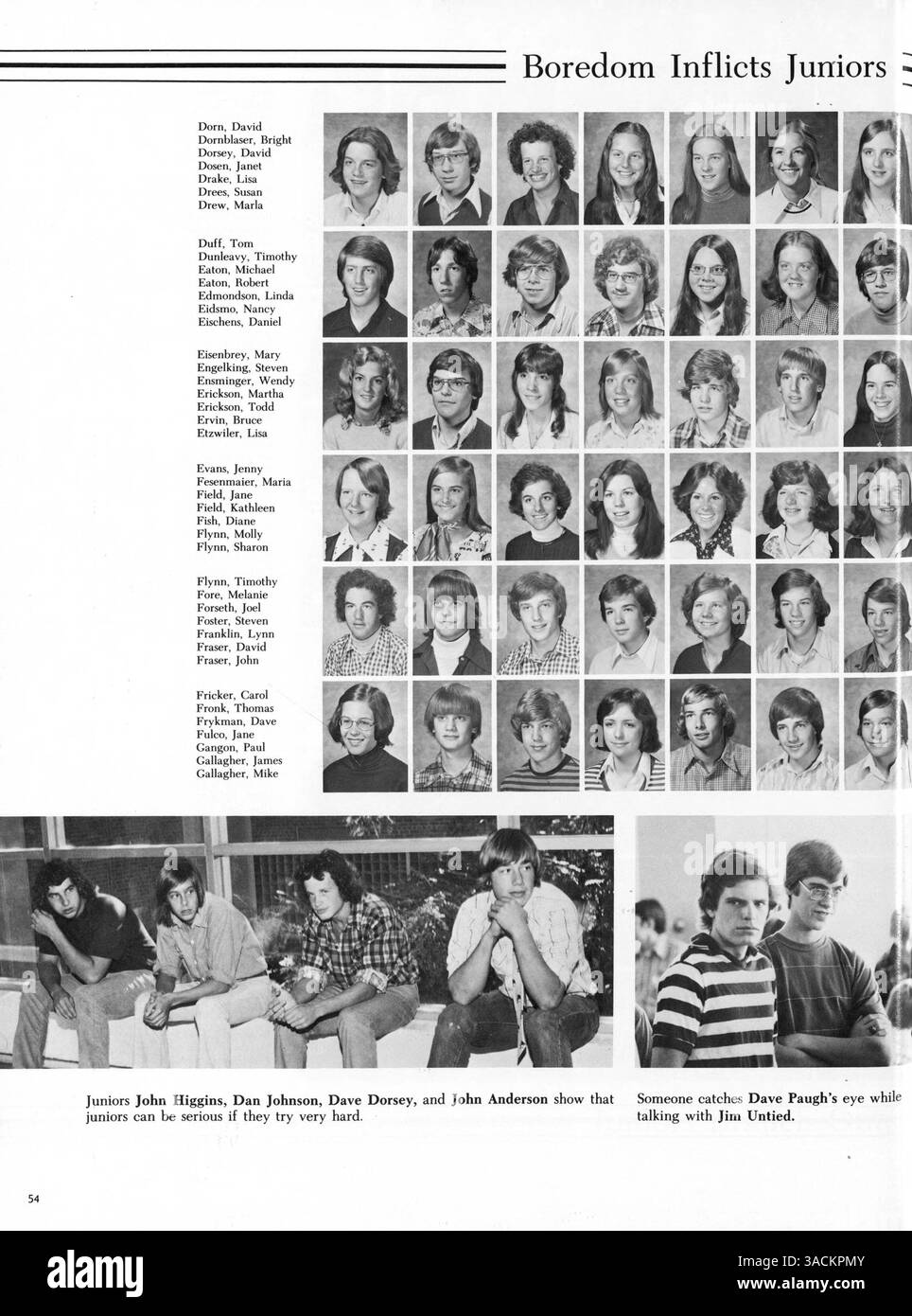 Major school activities from the 1975 1976 academic year hi-res stock ...