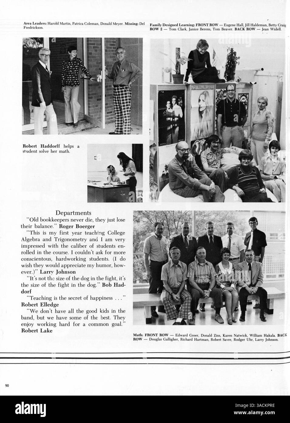 Yearbook features students Cut Out Stock Images & Pictures - Alamy