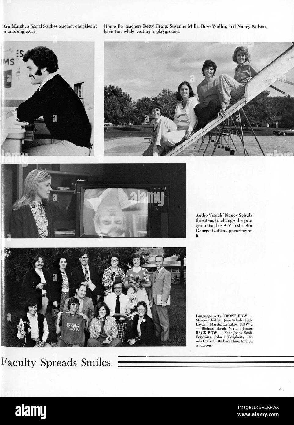 Captures the school year at east high school Black and White Stock ...