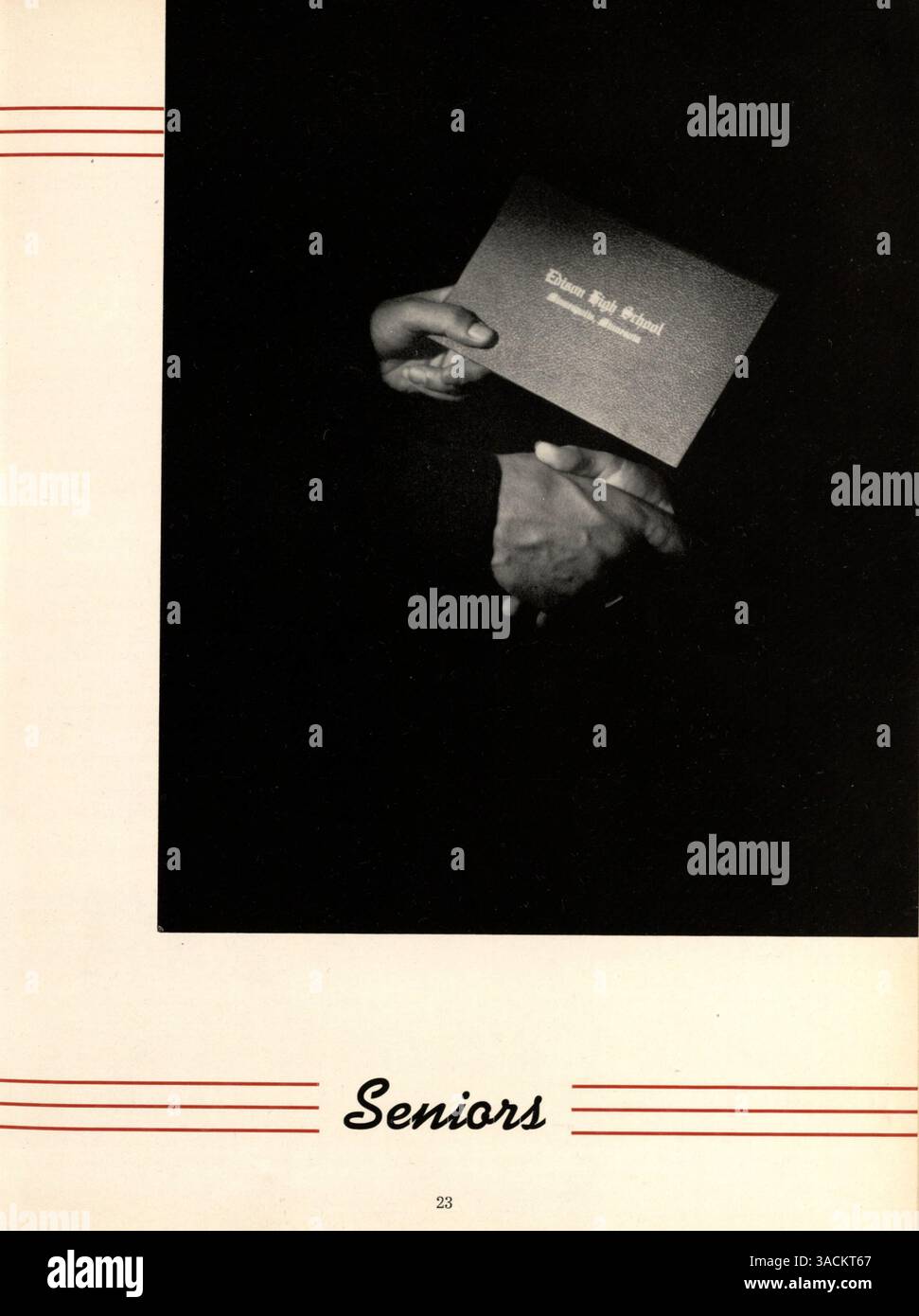 This high school annual, the 1953 'Wizard' yearbook, includes photos ...