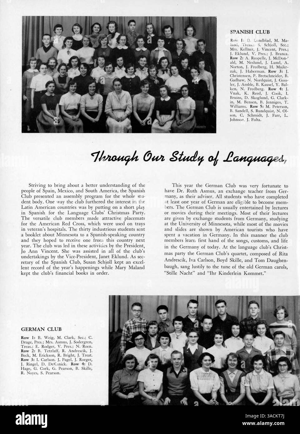 The 1953 Wizard yearbook documents the key moments of the 1952-1953 ...