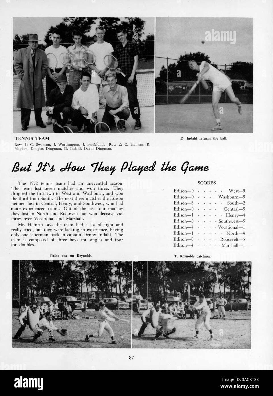The 1953 Wizard yearbook from Edison High School captures key moments ...