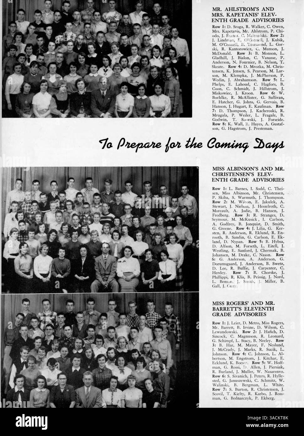 The 1953 Wizard yearbook from Edison High School captures the social ...