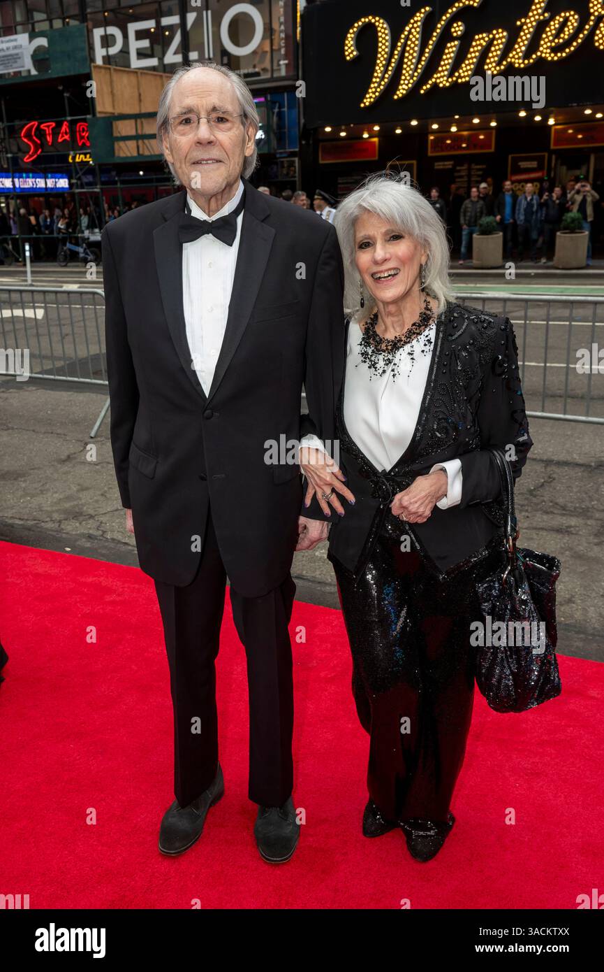 New York, United States. 03rd Apr, 2025. (L-R) Robert Klein and Jamie ...